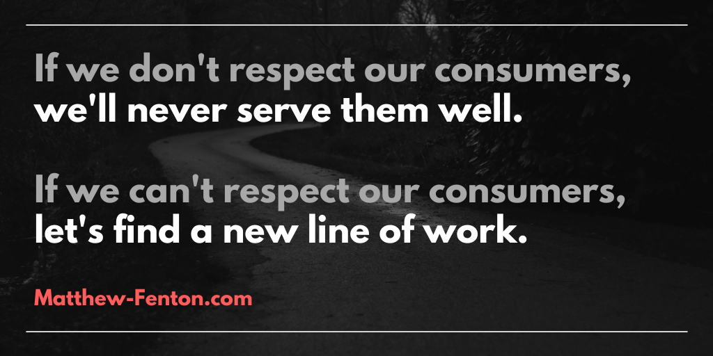 If Nothing Else, Start With Respect - Matthew Fenton - Chicago Brand ...